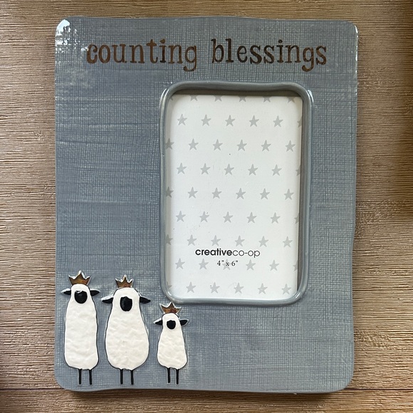 Creative Co-Op | Accents | Creative Coop Blue Sheep Picture Frame ...